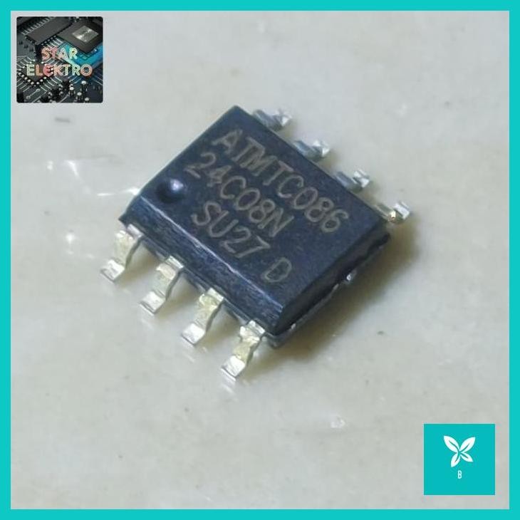 Jual | STEL | 24C08N Sop-8 SMD ATMEL AT24C08 AT24C08N 24C08 IC I2C Serial EEPROM Memory 8K 10SU ...