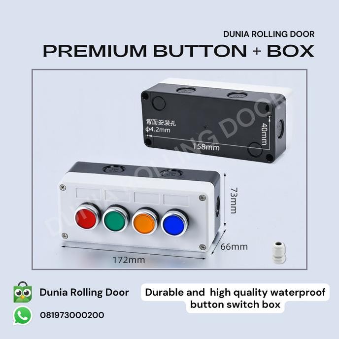 Jual 4 Button - Push Button Switch Box Waterproof/ 4 Tombol Push Button ...