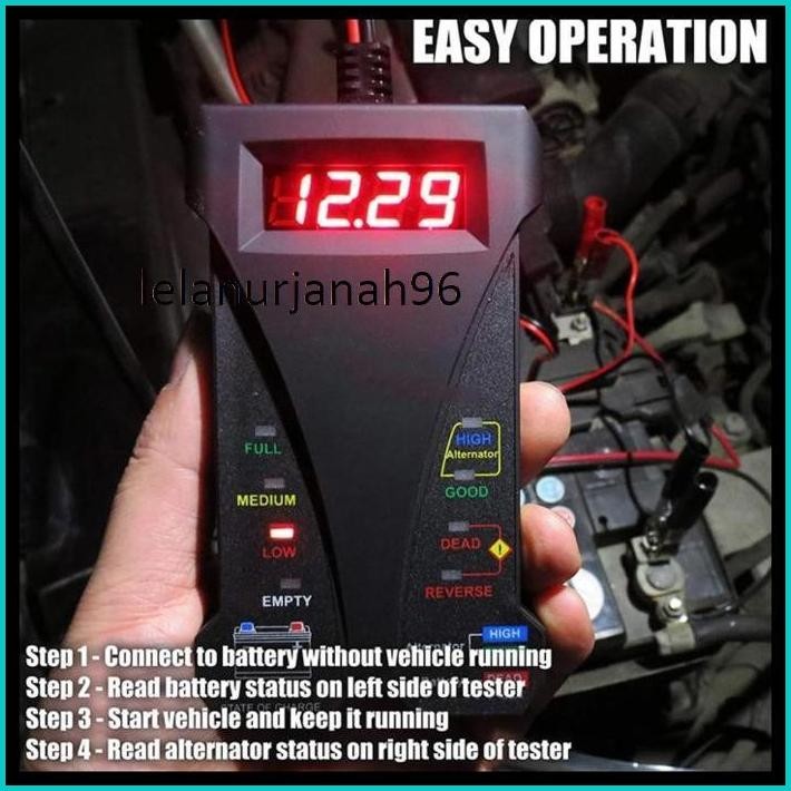 Jual TESTER AKI DIGITAL LED DISPLAY ALTERNATOR VOLTMETER ANALISIS CNBJ ...
