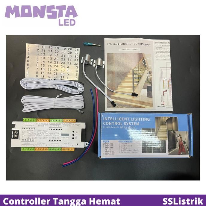 Jual Lampu Tangga Otomatis Running Tangga Sensor Controller Tangga ...
