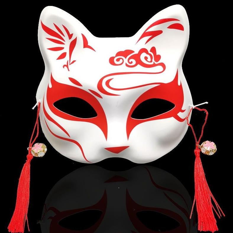 Jual Topeng Kitsune Jepang Kitsune Mask Topeng Cosplay Festival Mask ...