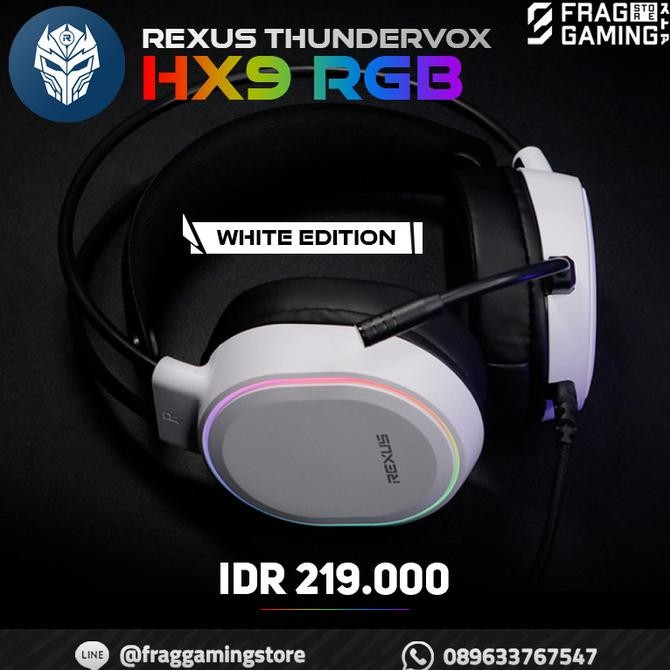 Jual Rexus Thundervox Hx9 / Hx 9 White / Putih - Gaming Headset Best ...