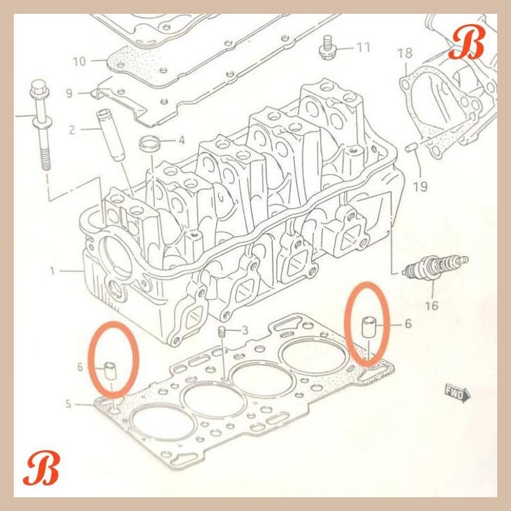 Jual [SPS] PIN BUSHING CYLINDER HEAD SUZUKI JIMNY KATANA / KARIMUN ...