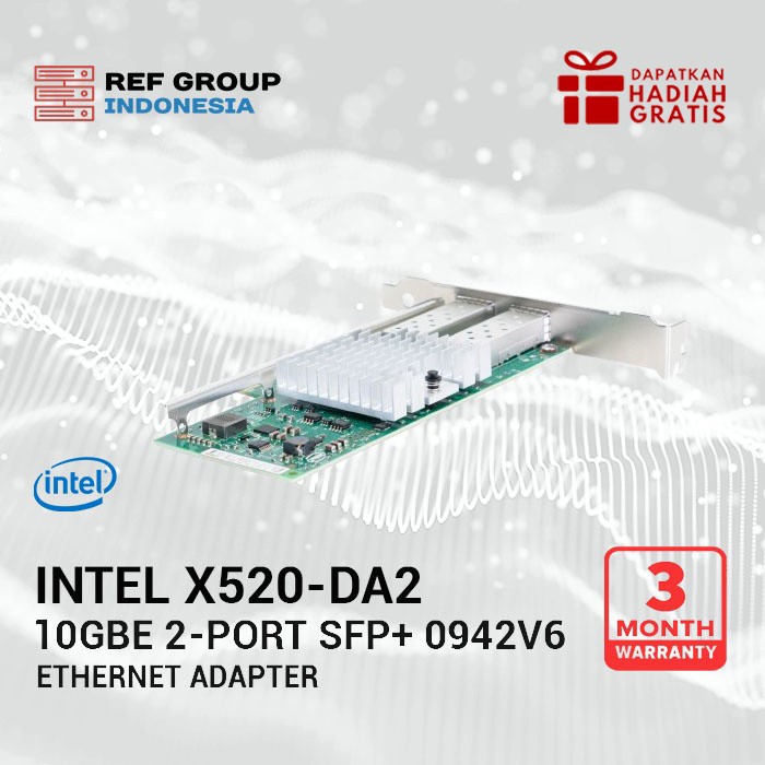 Jual Intel X520-DA2 Ethernet 10GbE 2-port SFP+ 0942V6 | Shopee Indonesia