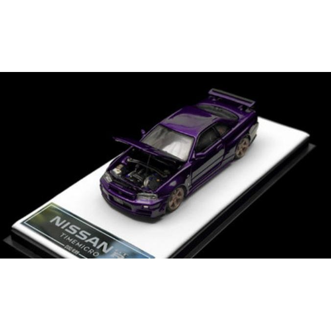 Jual Sale Time Micro Nissan R34 Purple Diecast Time Micro Nissan ...