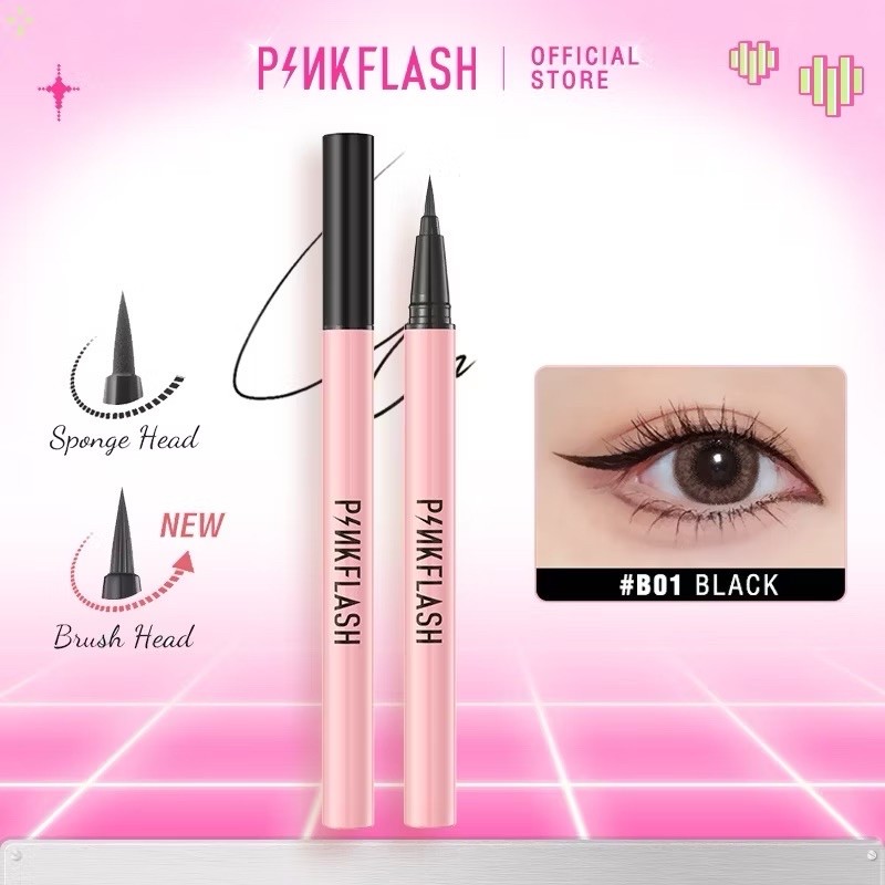 Jual PINKFLASH PF-E01 (Waterproof Easy Eyeliner) | Shopee Indonesia