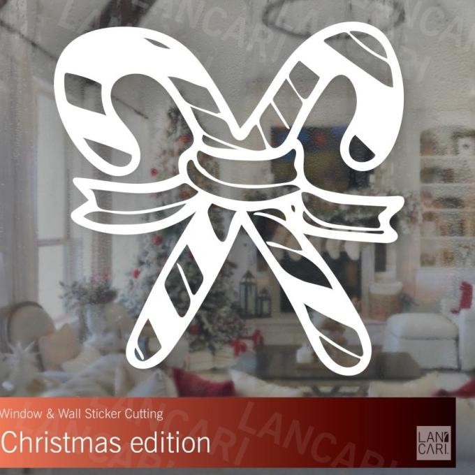 Jual Stiker Natal Christmas sticks Sticker Decal Wall Window Kaca ...