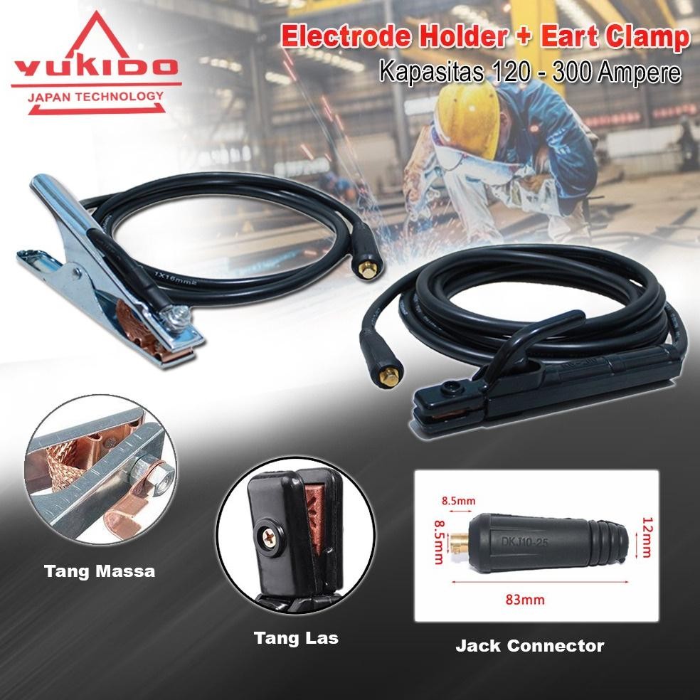 Jual Fe24 Iq45 Kabel Las Dan Stang Las Set 5M Paket Set Kabel Tang Las ...