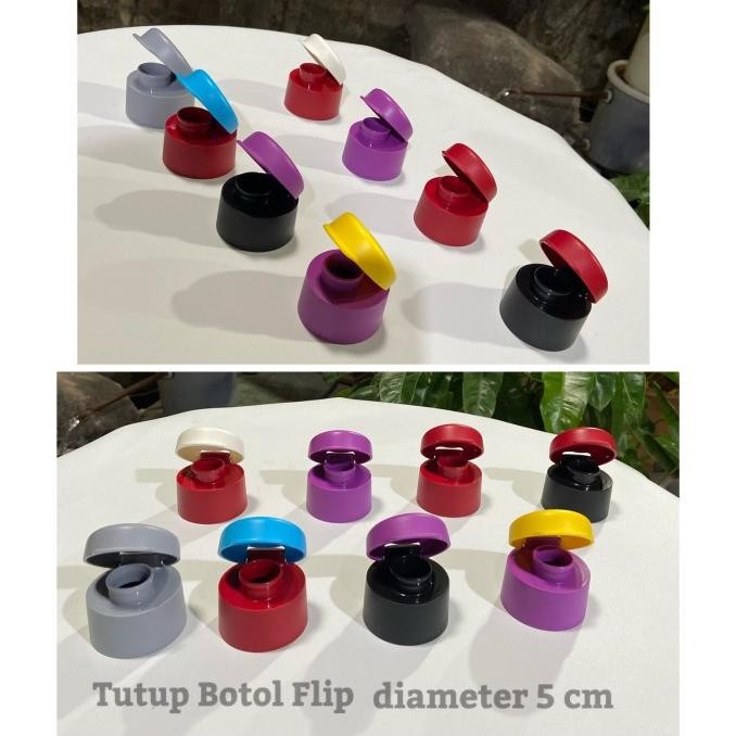 Jual Tutup Botol Flip Diameter 5 cm Botol 750 ml / Fancy Botol 500ml ...