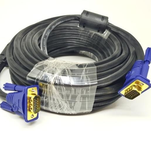 Jual NEW KABEL VGA 25M HIGH QUALITY (GOLD PLATED) / VGA 25 METER / VGA 25 M | Shopee Indonesia