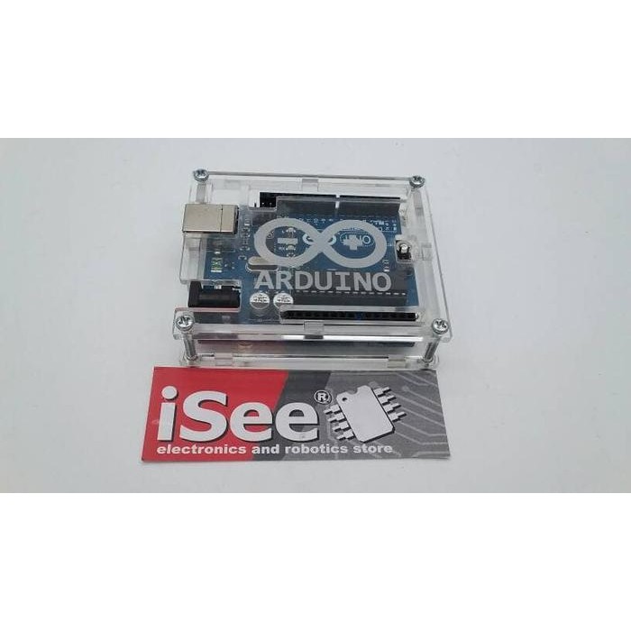 Jual Acrylic case chassis chasis frame casing for Arduino Uno R3 with Logo | Shopee Indonesia