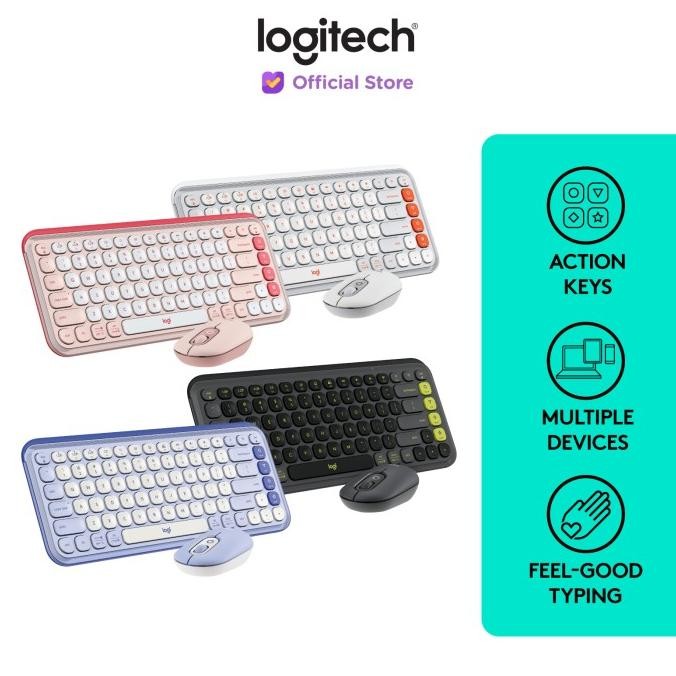 Jual Logitech Pop Icon Combo, Kombo Keyboard Dan Mouse Bluetooth ...