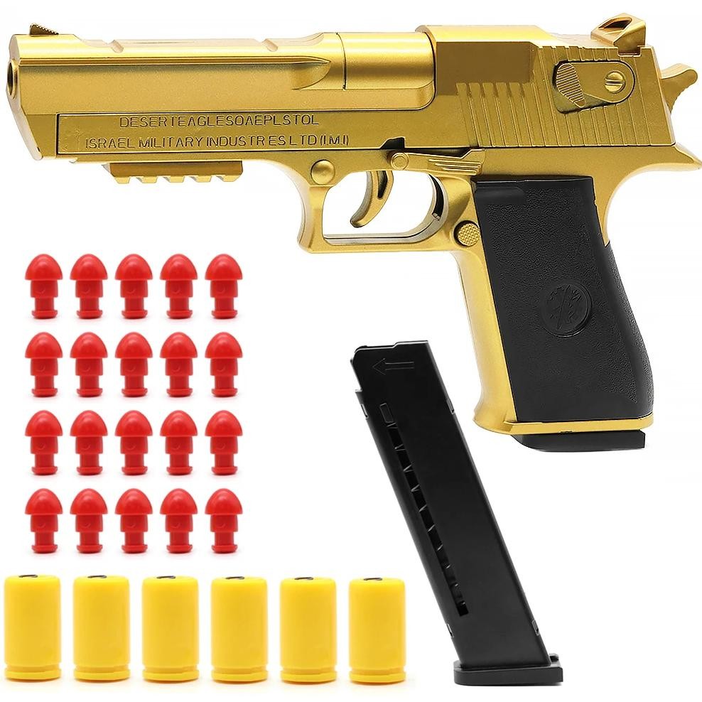 Jual Mechanical Automatic Desert Eagle Toy Guns Shell Ejection Airsoft ...