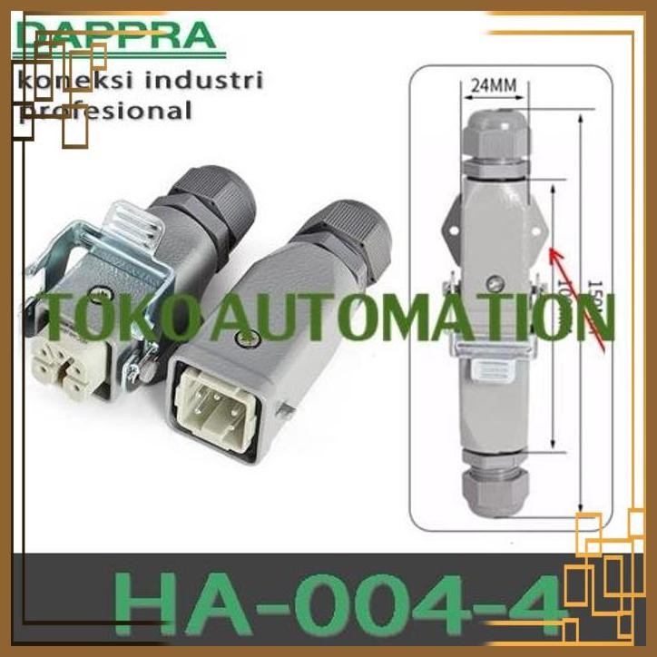 Jual [TAM] HA-004-4 HDC-HA-004-F/M 5 PIN HEAVY DUTY CONNECTOR SU99 | Shopee Indonesia
