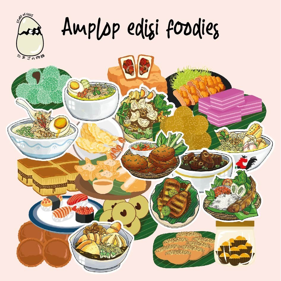 Jual Foodies Amplop Lebaran lucu Amplop Lebaran Karakter Unik Lebaran 2025 Aesthetic Amplop ...