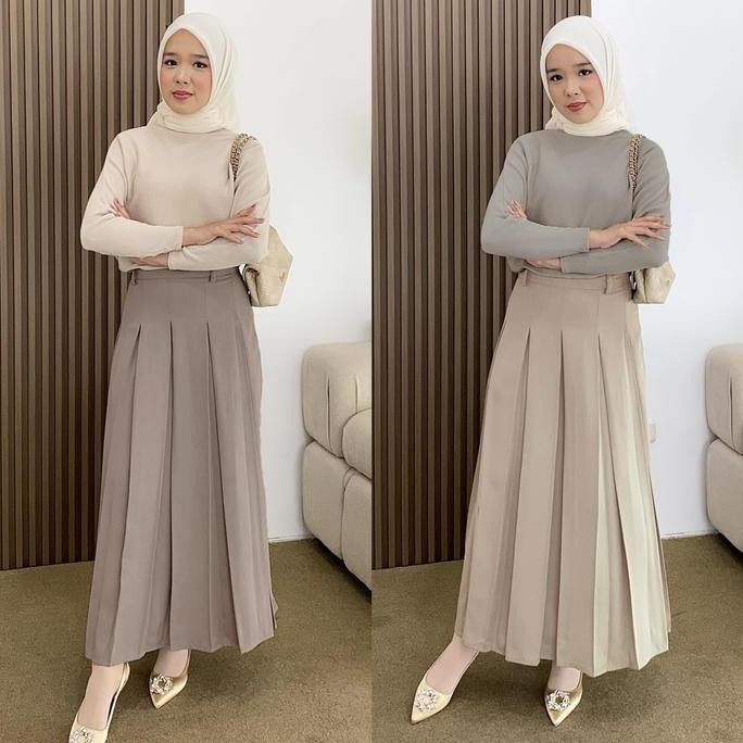 Jual ALEKA - NANA SKIRT | ROK A-LINE | KOREAN SKIRT | ROK LIPIT PANJANG ...