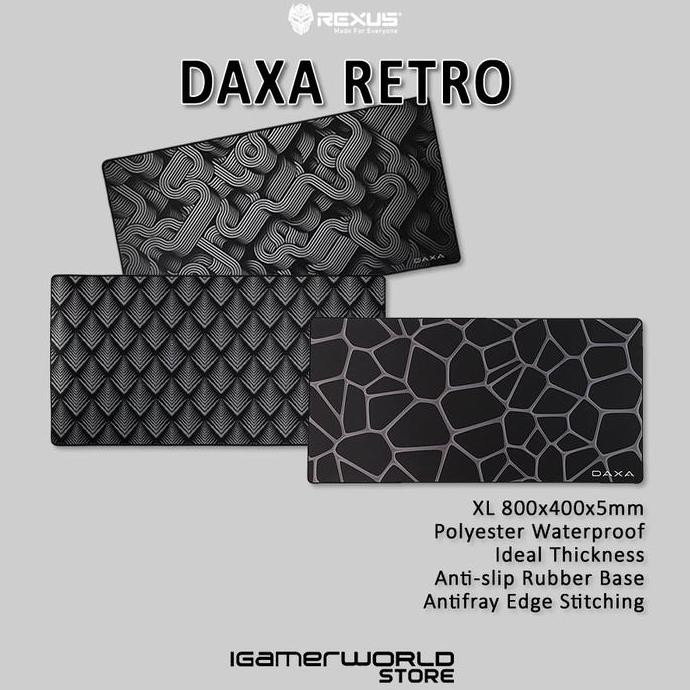 Jual NEW Rexus Daxa Retro XL Gaming Mousepad | Shopee Indonesia