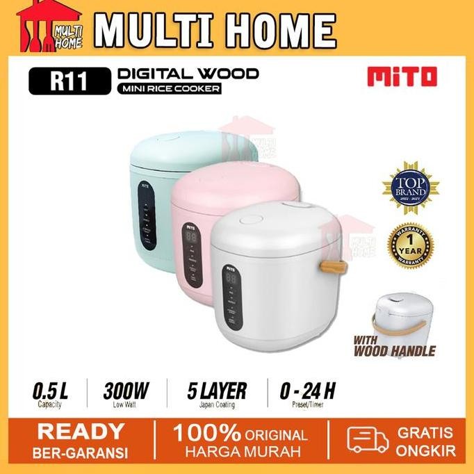 Jual Rice Cooker Mini Digital Mito R11 Kapasitas 0.5 Liter - ORIGINAL ...