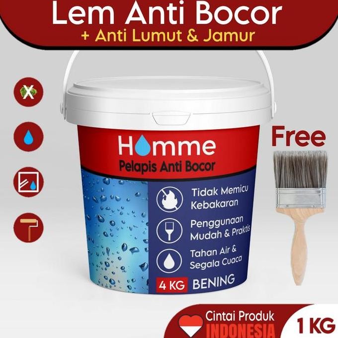 Jual baru lem beton transparan 4 kg cat pelapis anti bocor cat ...