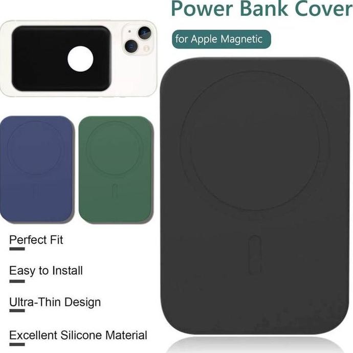 Jual silicone case apple magsafe battery pack - soft cover fit mag bank ...