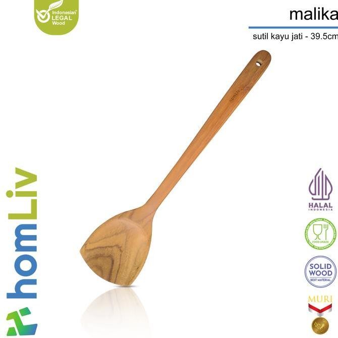 Jual Homliv Sutil Panjang Kayu Mahoni Dan Jati 39.5Cm Malika Teak Wood ...