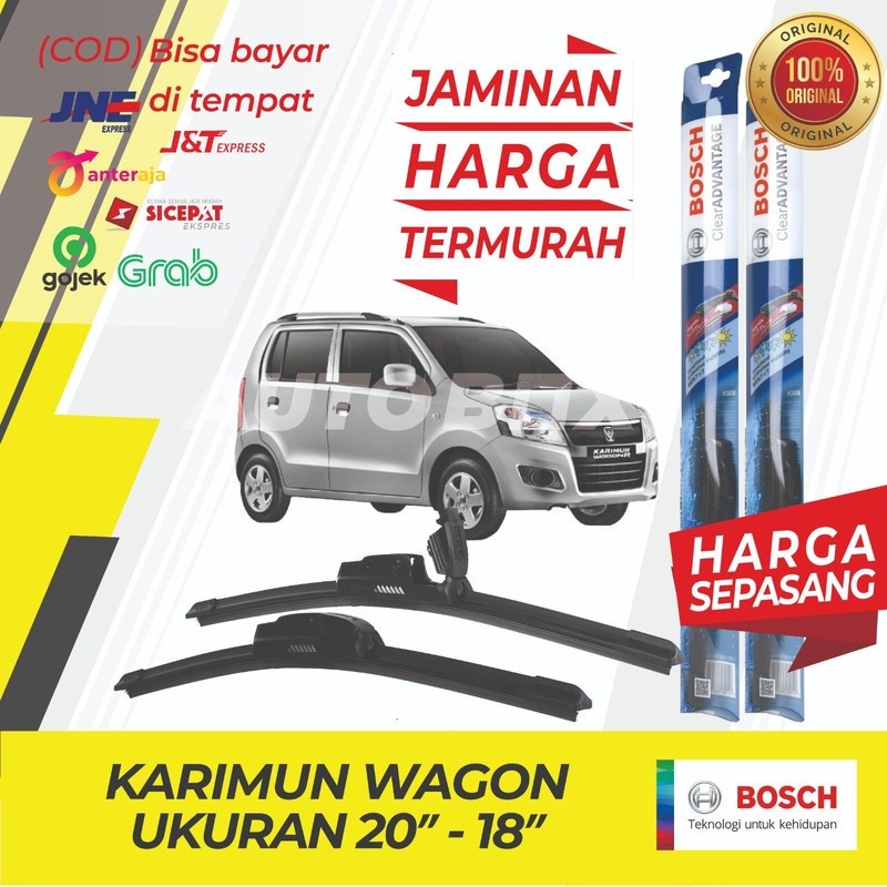Jual Wiper Frameless Suzuki Karimun Wagon Bosch Depan Sepasang | Shopee Indonesia