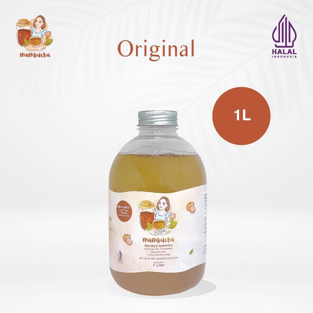 Jual NEW PRODUCT KOMBUCHA ORIGINAL MAMBUCHA 1 LITER NATURES TOUCH ...
