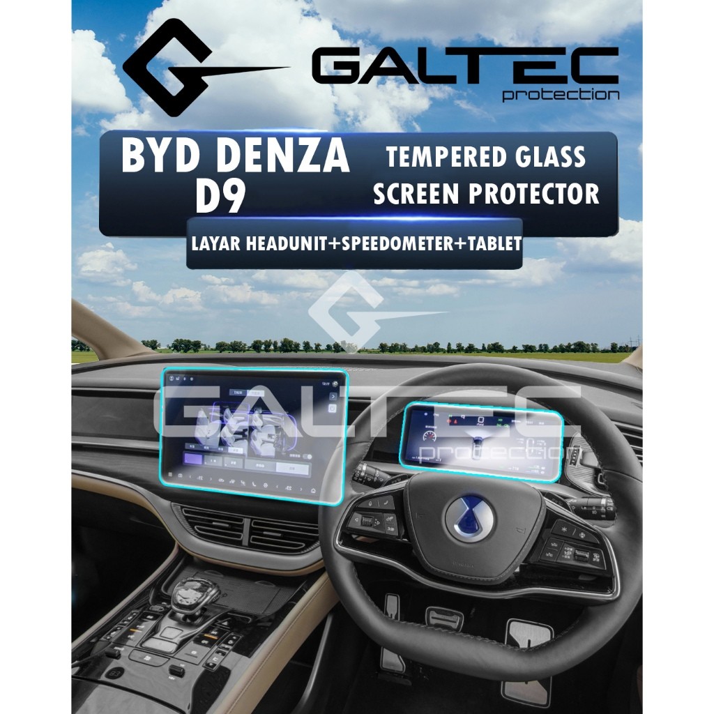 Jual Galtec Protection BYD Denza D9 Tempered Glass Screen Protector ...