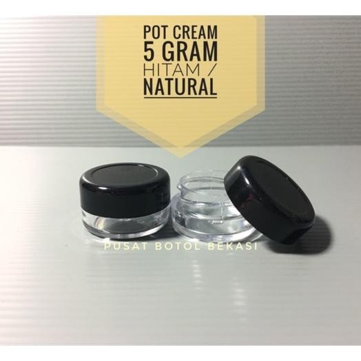 Jual Pot Cream 5Ml Hitam Natural Ii 25 Pc | Shopee Indonesia