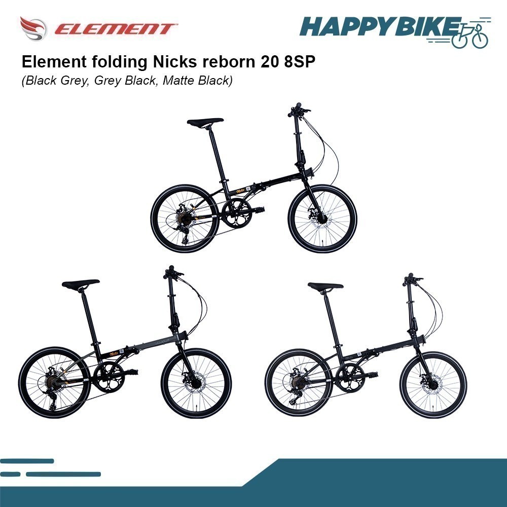 Jual Element Sepeda Folding Nicks Reborn 8 Speed 20 451 | Shopee Indonesia