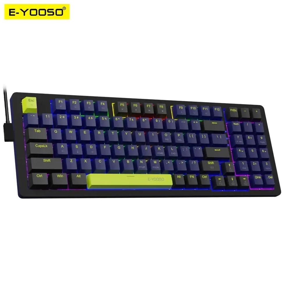 Jual E-Yooso Z94 Usb Mechanical Gaming Keyboard Wired Monochrome ...