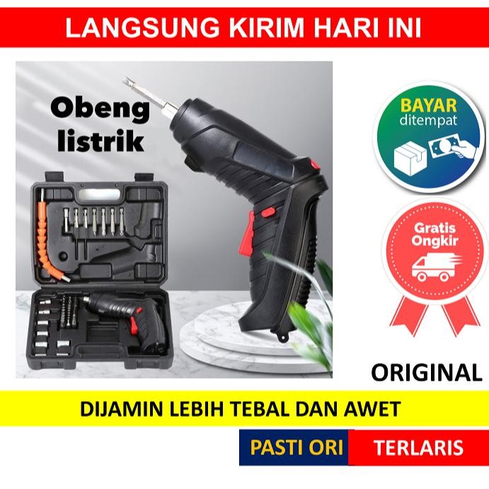 Jual OBENG LISTRIK Mesin Obeng Listrik Bor Cordless Tools Screwdriver ...