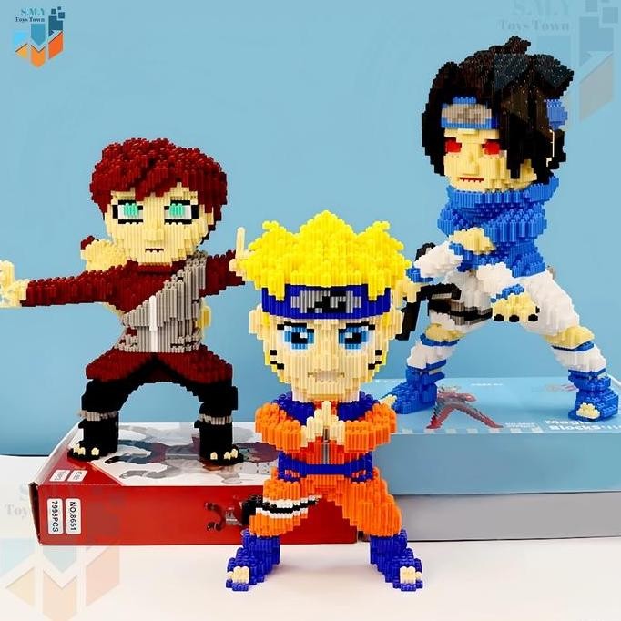 Jual Smy Toystown Mainan Nano Blocks Naruto Sasuke Kakashi Jiraya ...
