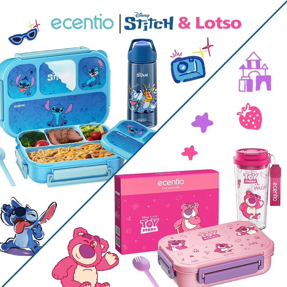 Jual HJK [Lotso & Stitch] ecentio Disney Original kotak makan anak lucu ...