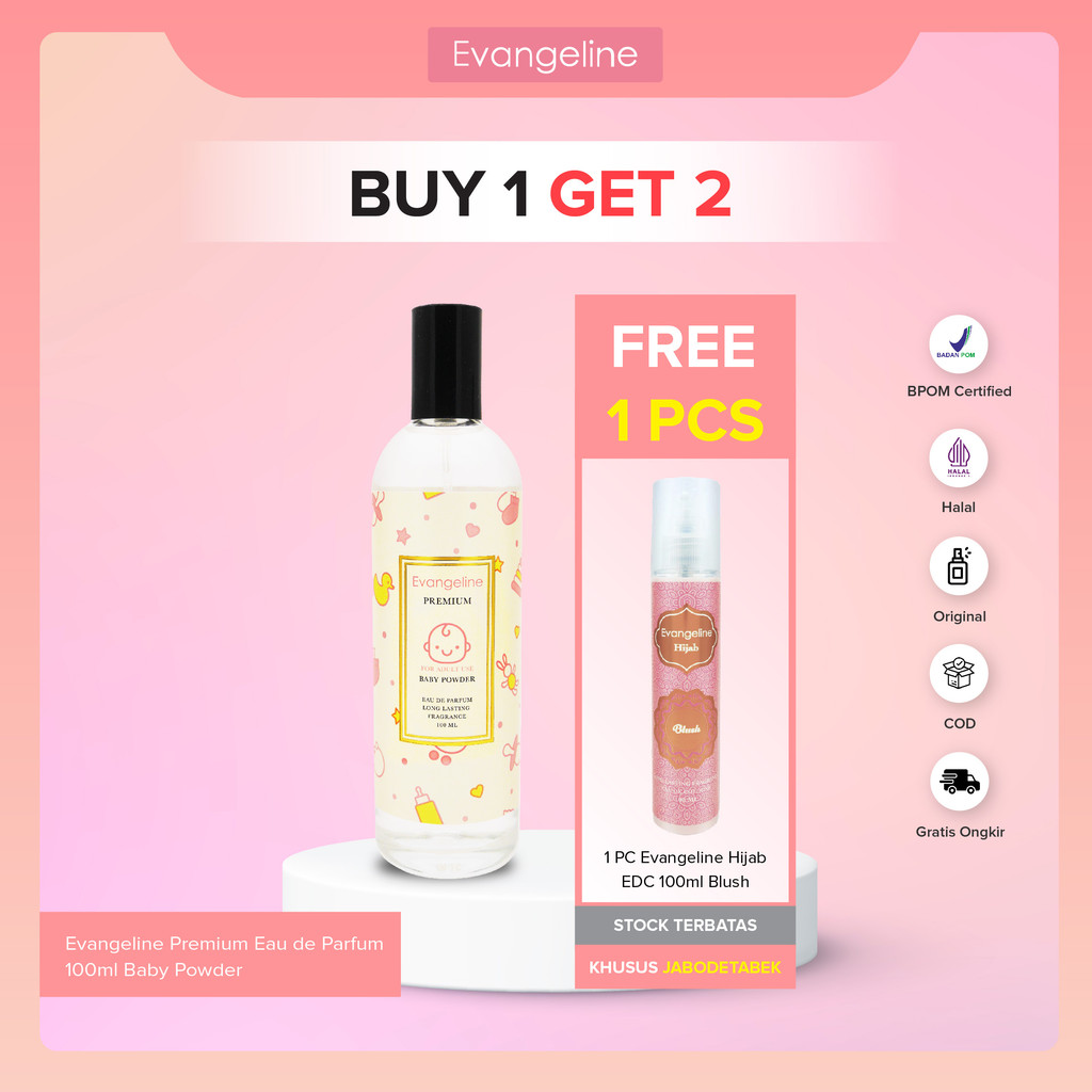 Jual Evangeline Premium Eau De Parfum Baby Powder 100ml - Parfum Wanita ...