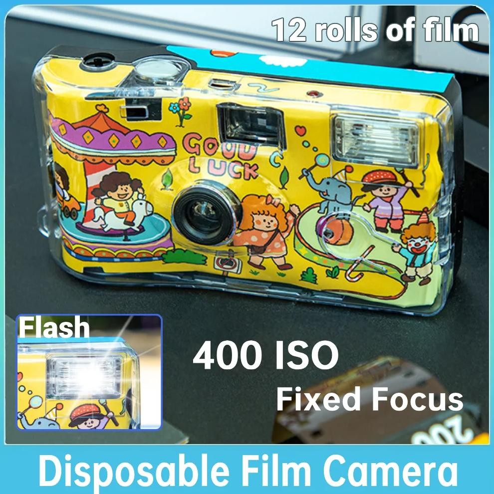 Jual 35mm Disposable Film Camera with Flash One Time Camera 400 ISO ...