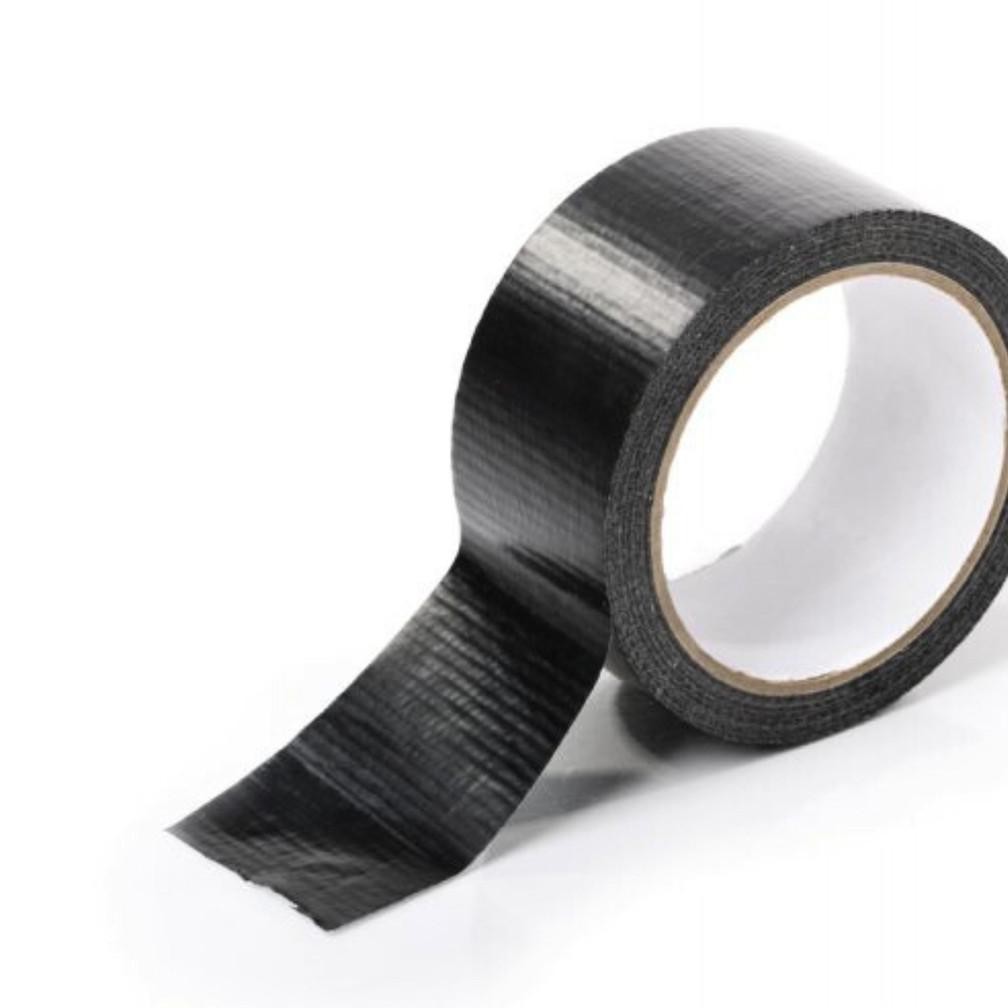 Jual HJK Lakban Kain Cloth Tape Hitam Putih Abu Merah Kuning Hijau 45MM ...