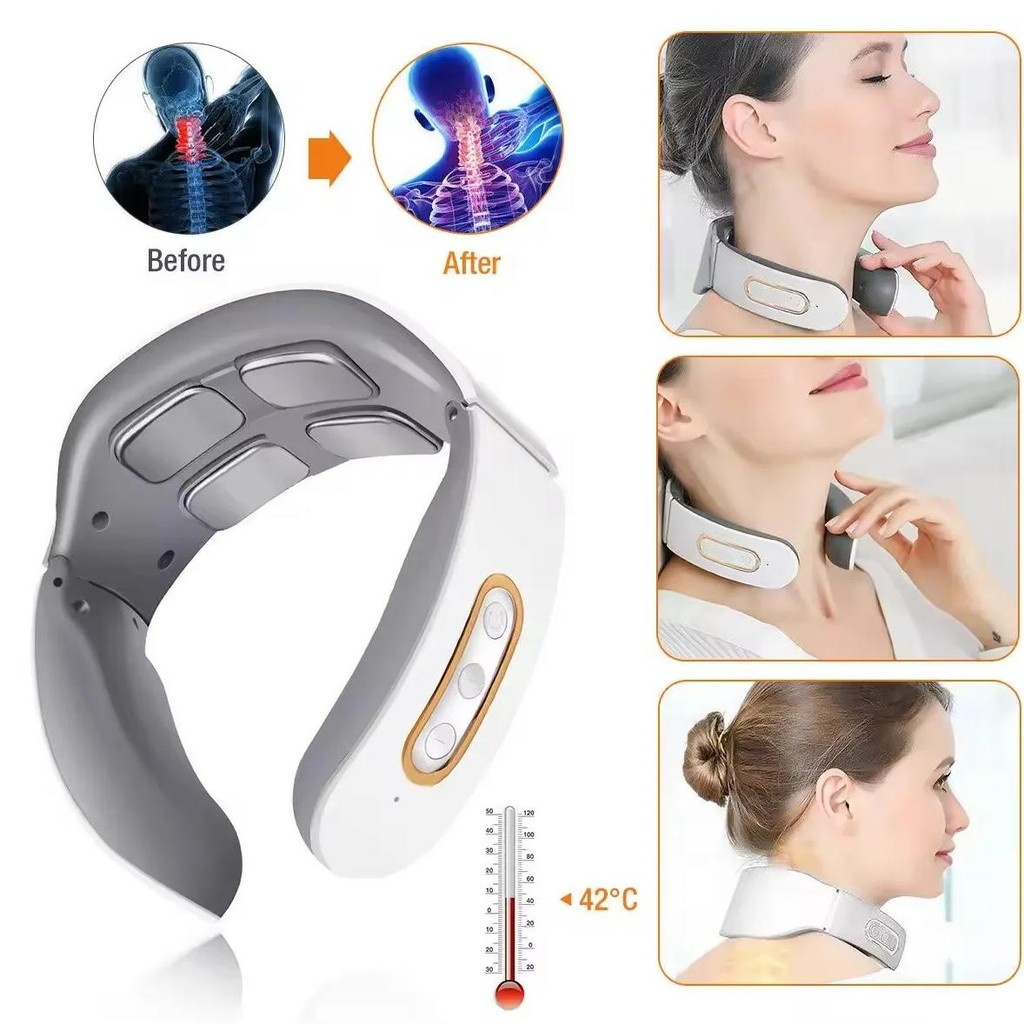 Jual Electric Smart Massager Neck And Shoulder Pulse Massager Kneading ...