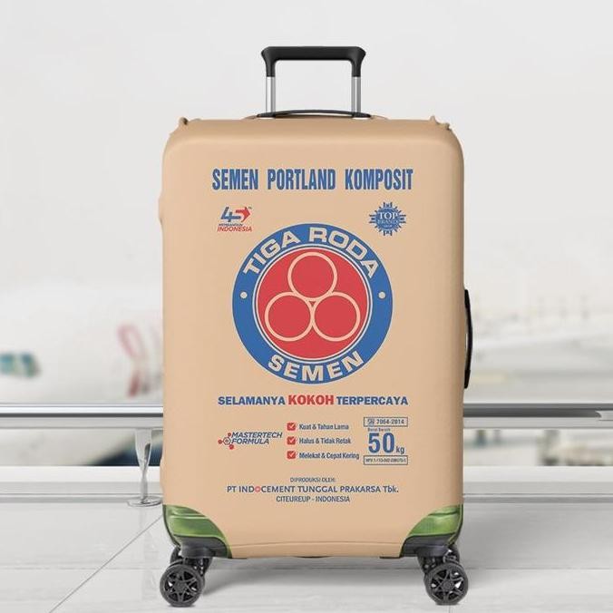 Jual Sarung Koper Unik Karung Semen Tiga Roda Pelindung Koper | Shopee ...