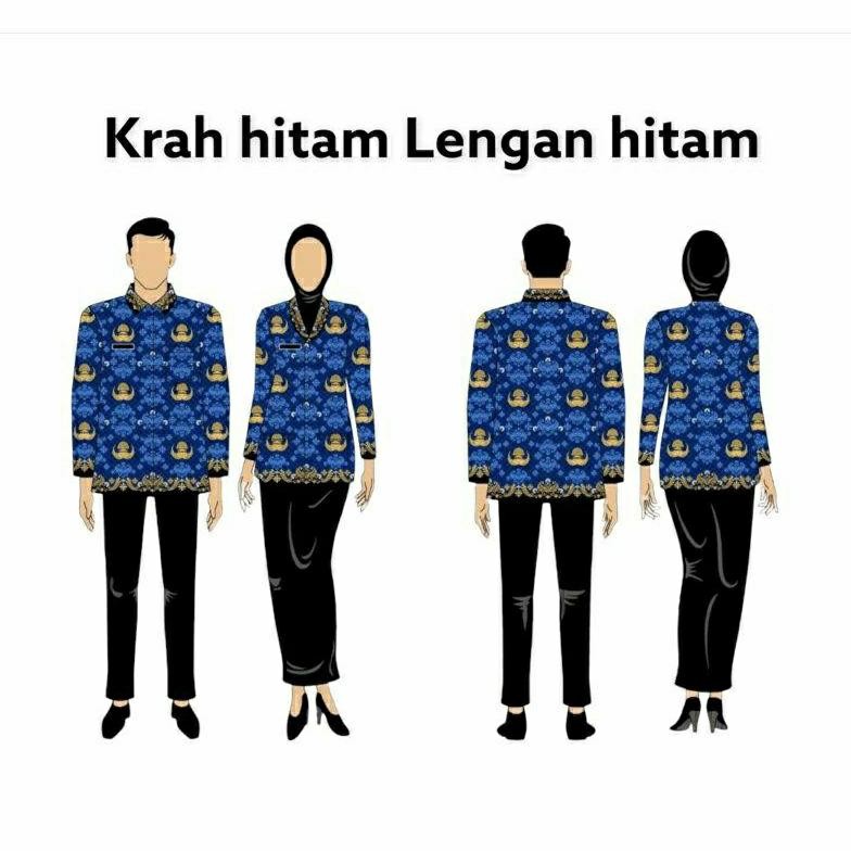 Jual lij-56 ad-3 Aw-96 Baju Seragam Korpri Resmi Wanita Dan Pria Terbaru Lapis Furing Aw-96 ...