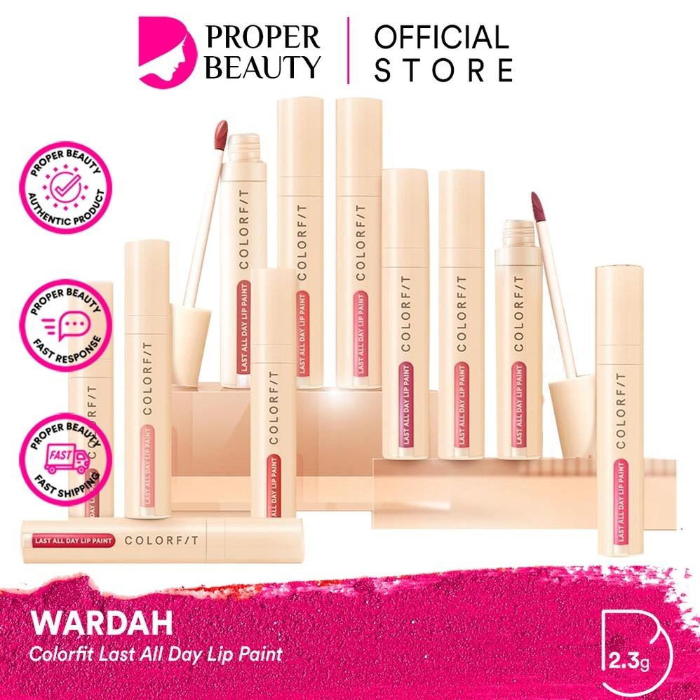 Jual WARDAH Colorfit Last All Day Lip Paint Indonesia / Lipstick Facial Wash Essence Toner Serum ...