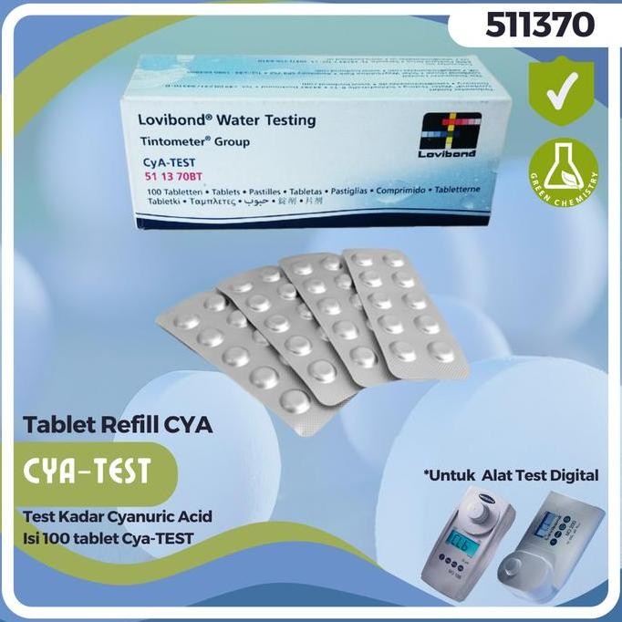 Jual REFILL POOL TEST KIT CYANURIC ACID LOVIBOND CYA-TEST EX. JERMAN ...