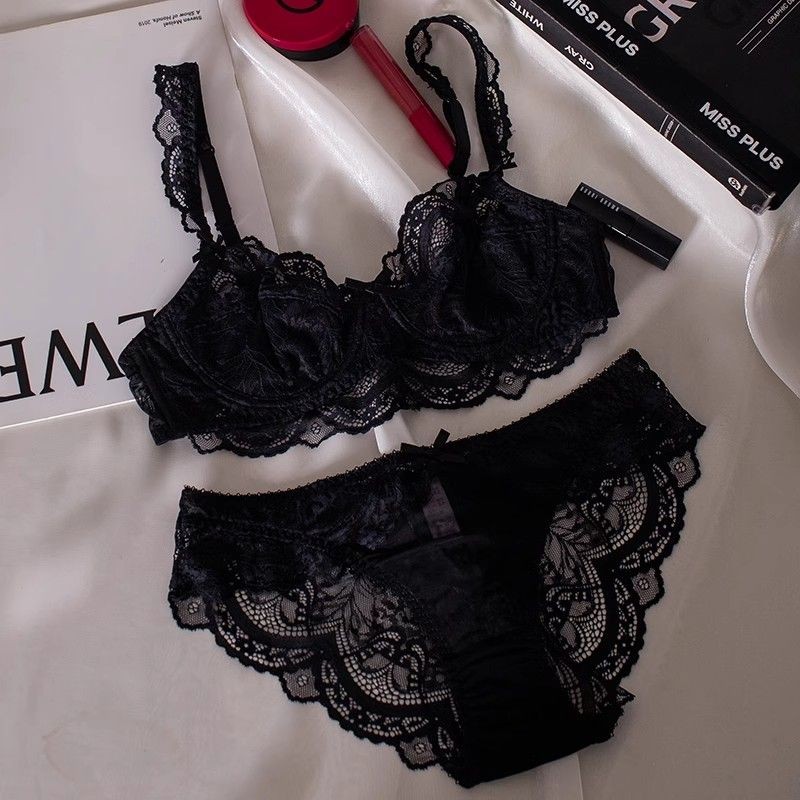 Jual Set Bra Tanpa Spons untuk Wanita dengan Dada Besar, Underwire ...