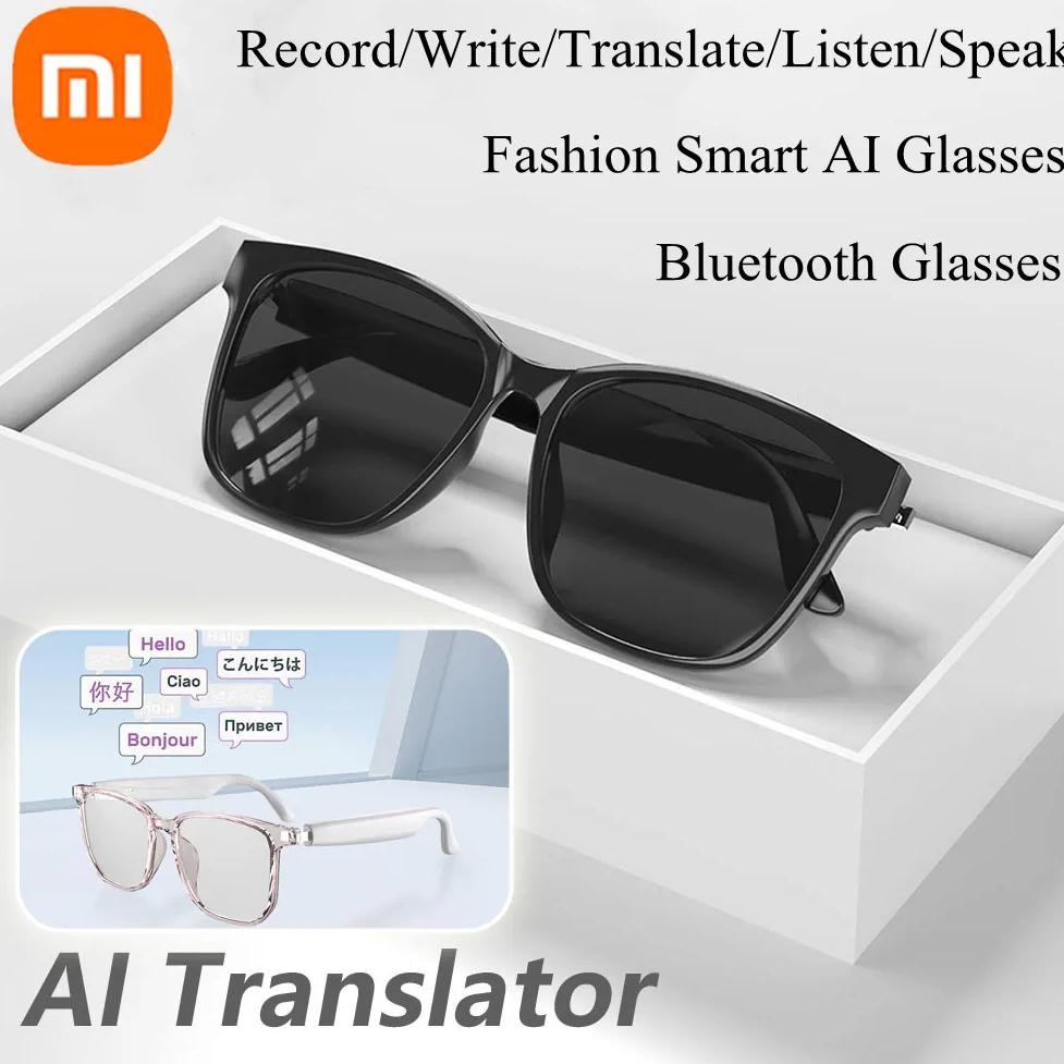 Jual Xiaomi HY-C8 AI Smart Glasses Intelligent Translation Wireless ...