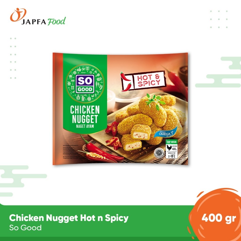 Jual So Good Chicken Nugget / Naget Ayam Hot n Spicy 400gr | Shopee Indonesia