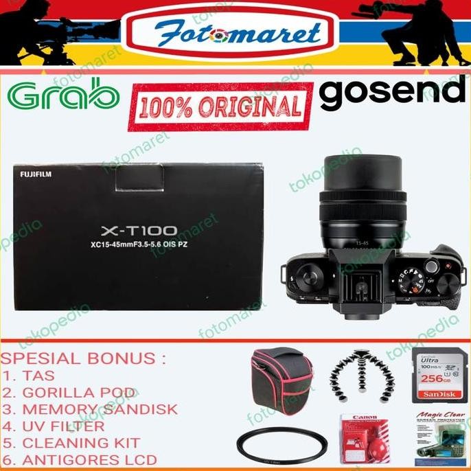 Jual Tersedia KAMERA FUJIFILM X-T100 KIT 15-45MM/Fujifilm XT100 kit 15 ...