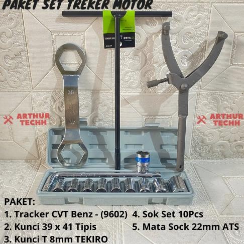 Jual PAKET Treker CVT Motor Matic Kunci 39 41 + Sok Set + Kunci T 8mm Tekiro | Untuk Semua Motor ...