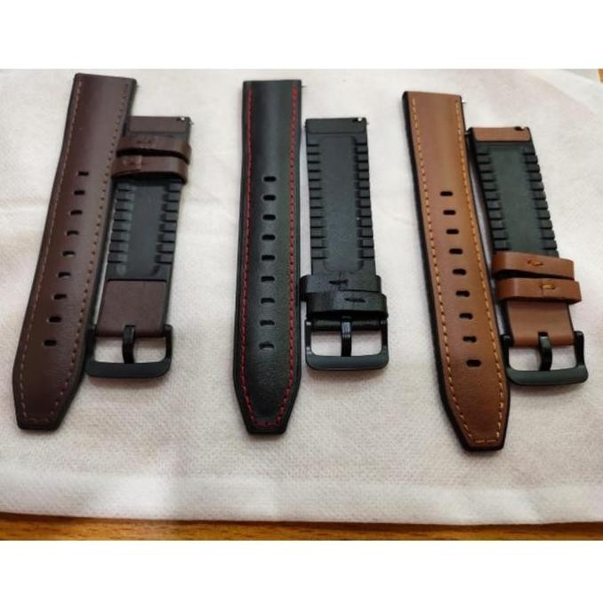 Jual Strap Tali Jam Leather Kulit Rubber For Fossil Smartwatch Gen 4 5 ...