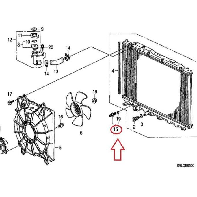 Jual Sensor Switch Ect Temperatur Panas Radiator Honda Civic Hrv 1.8Cc ...