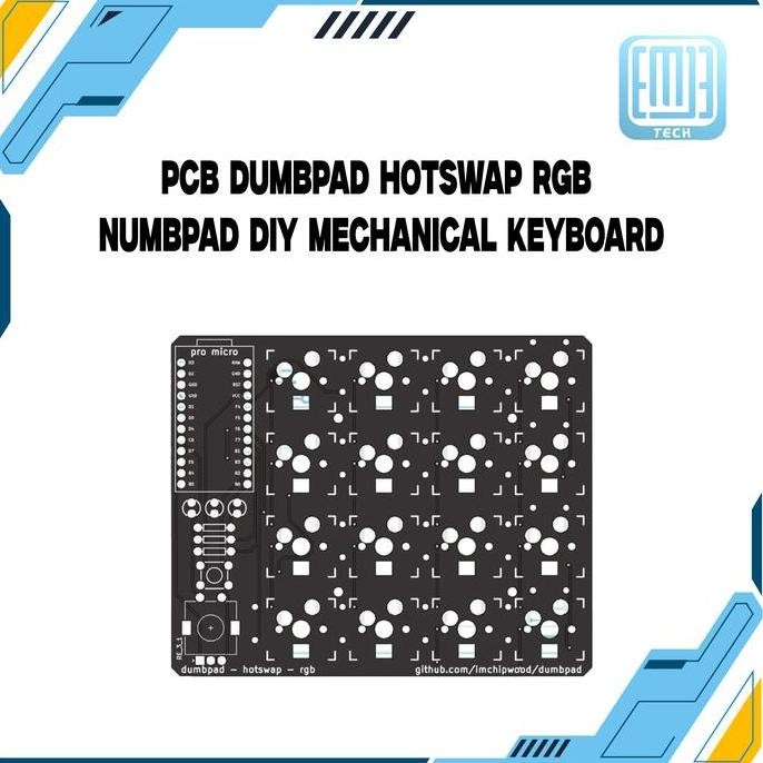 Jual TERMURAH - PCB Dumbpad Hotswap RGB Macropad Numbpad DIY Mechanical ...